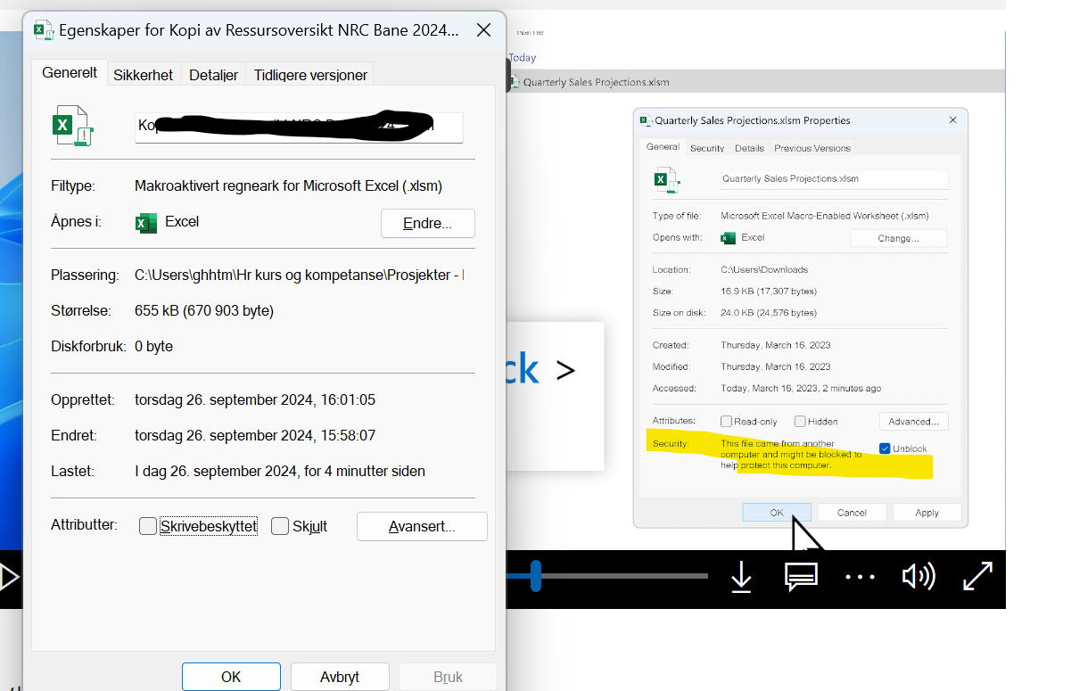 Missing Security option, to unlock sheet with macro. | Microsoft Community Hub