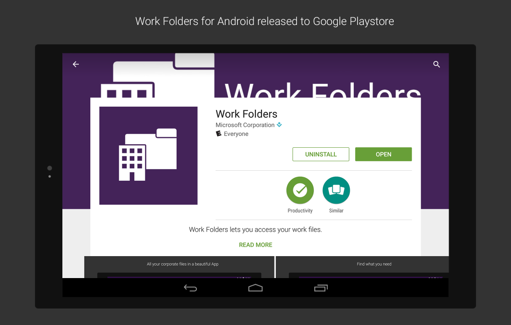 Work Folders for Android - Released | Microsoft Community Hub