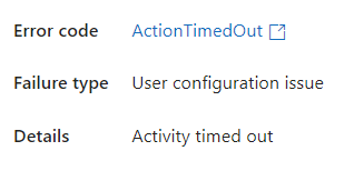 How to solve Action Timed Out error? | Microsoft Community Hub