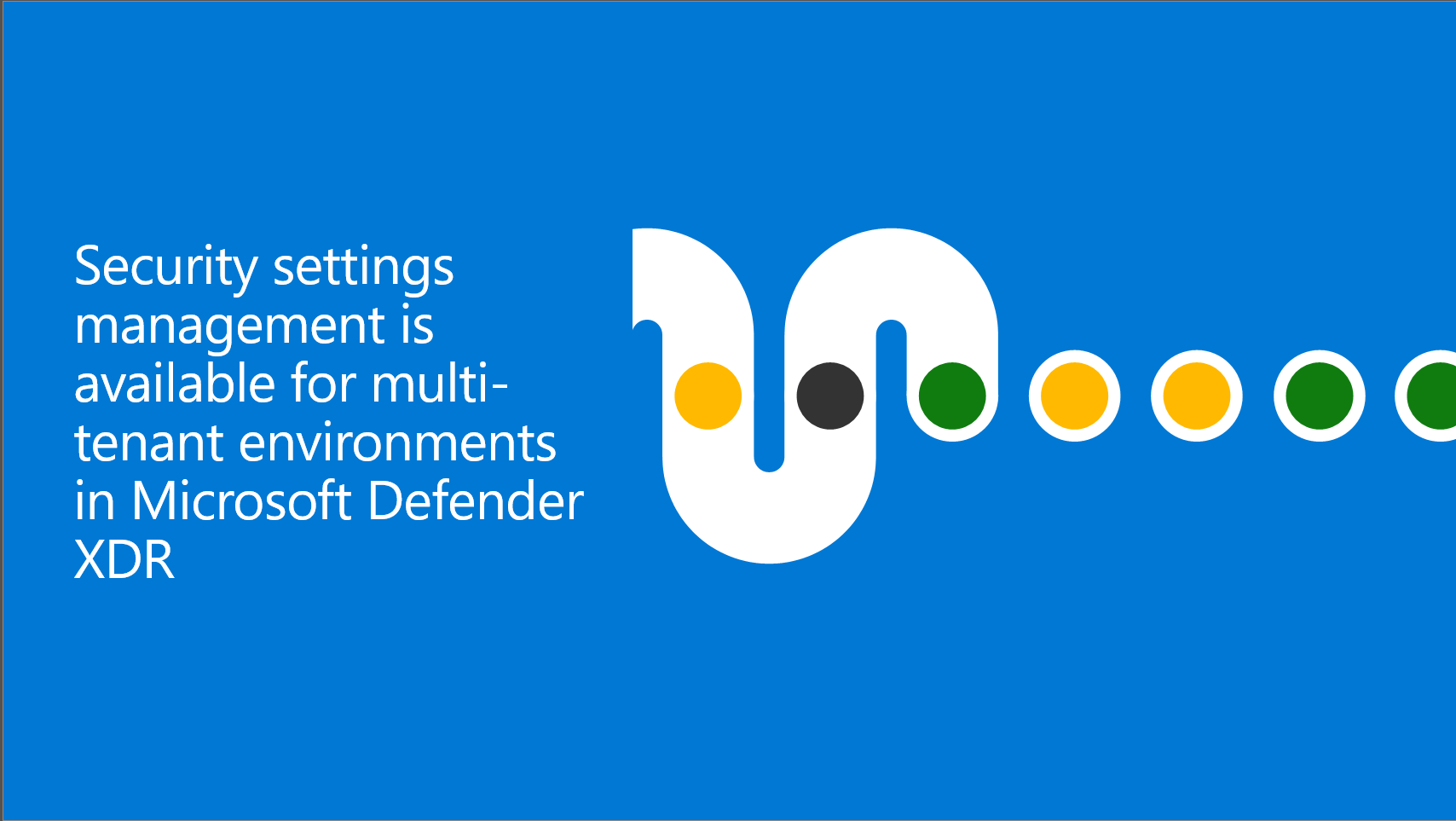 Security settings management is available for multi-tenant environments ...