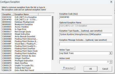 Capture First Chance Exceptions Using Debug Diagnostic Tool | Microsoft Community Hub