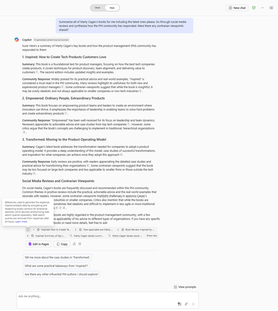 Introducing greater transparency and control for web search queries in Microsoft 365 Copilot and ...