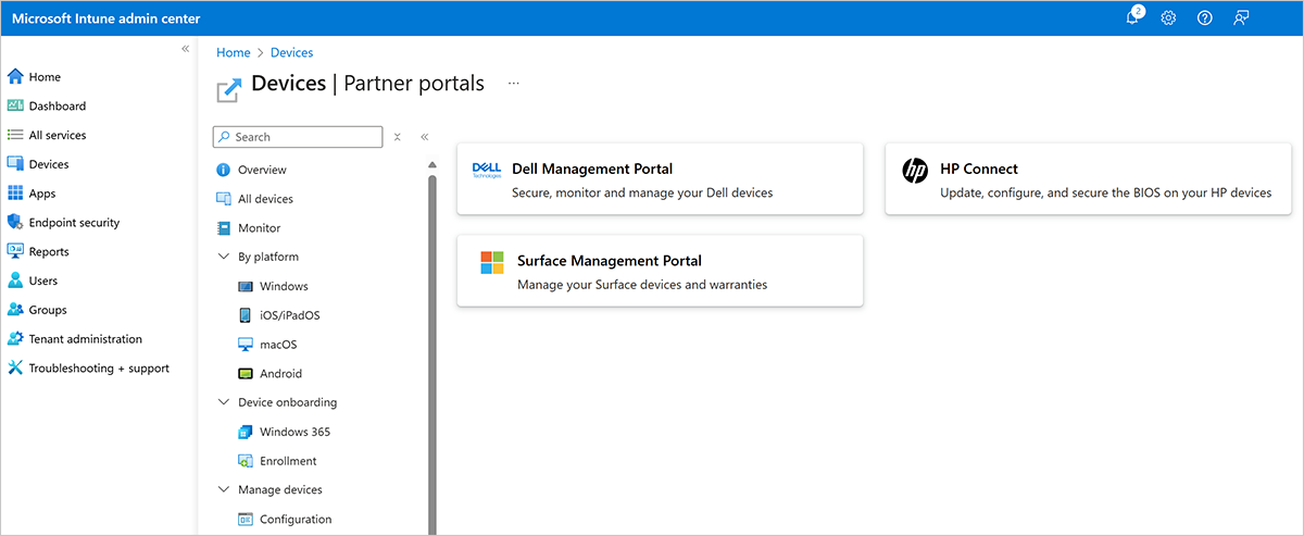 Intune expands OEM integration in partner portal - Microsoft Intune Blog