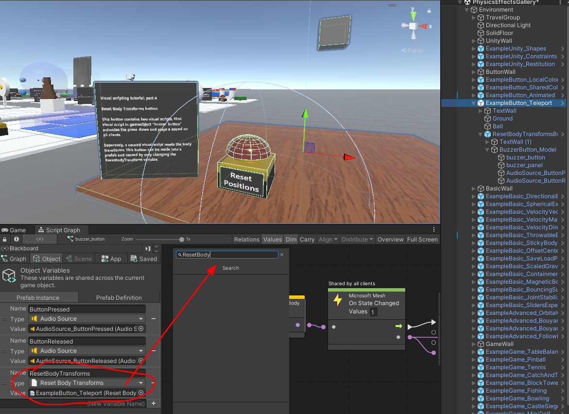 [Visual Scripting] How to add component type to the variable? | Microsoft Community Hub