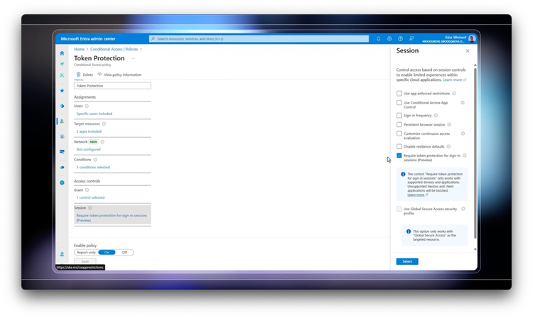 Token theft protection with Microsoft Entra, Intune, Defender XDR & Windows