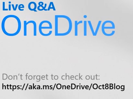 NOW ON DEMAND | Join us October 8th for an exciting OneDrive Digital ...