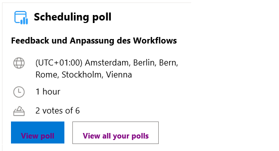 Outlook scheduling poll can't be viewed | Microsoft Community Hub