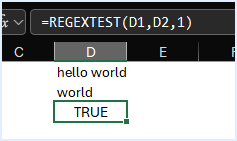 Regular expression (Regex) functions in Excel