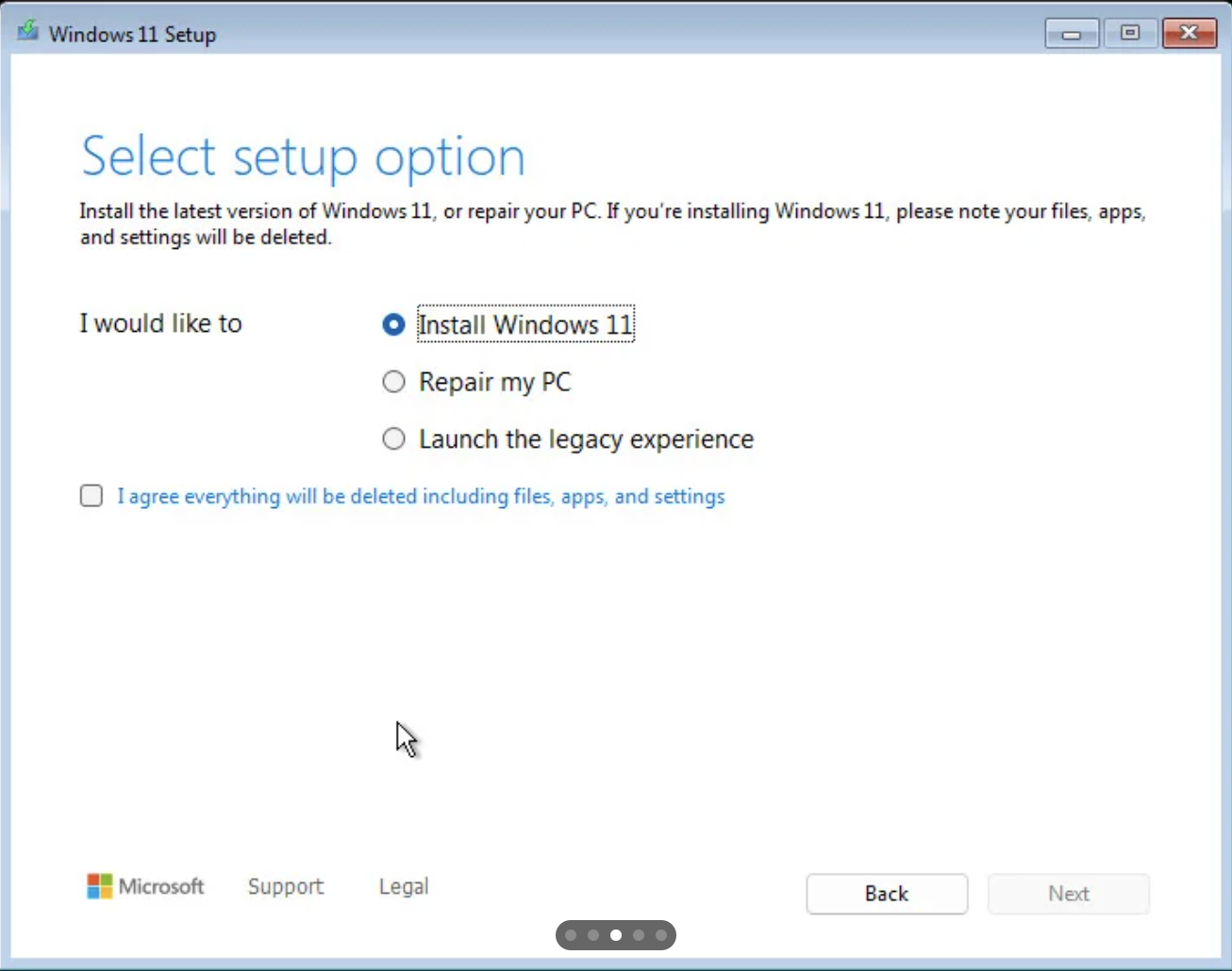 Windows 11 installation UI roll back to Windows 7 style? | Microsoft ...