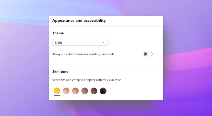 new skin tone settings for reactions and emojis