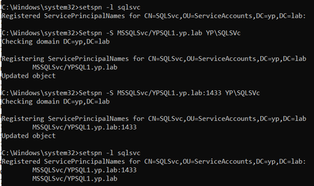 The target principal name is incorrect. Cannot generate SSPI context. Microsoft SQL Server ...