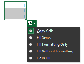 Fill without formatting (Microsoft 365) | Microsoft Community Hub