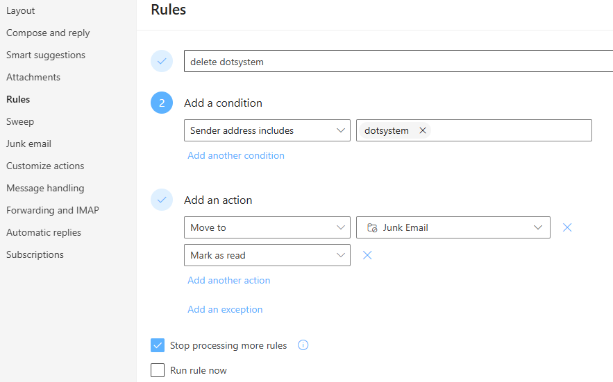 my mailbox flooded by spam email from @xxxdotsystemsxxx.com | Microsoft ...