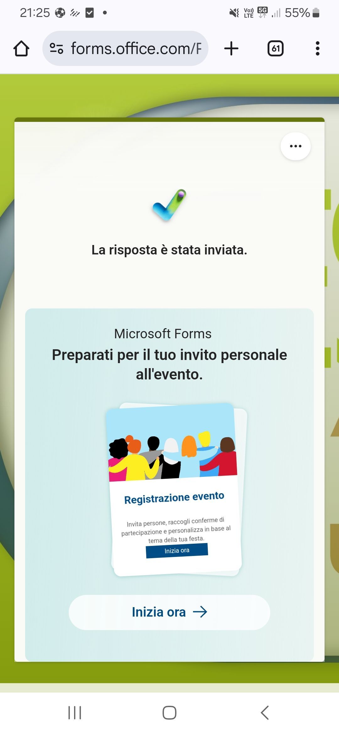 Disallow banner after submitting form | Microsoft Community Hub