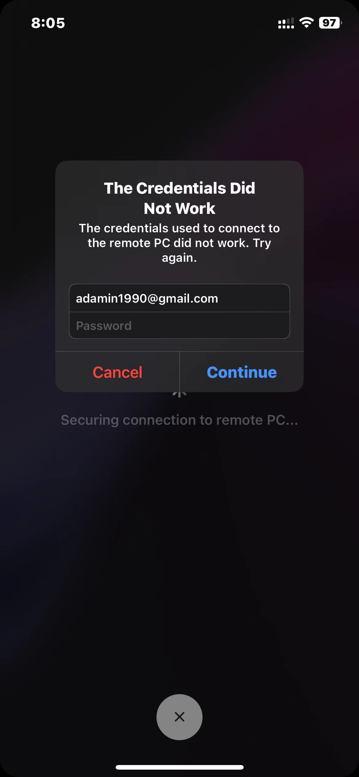 Windows App for Ios can‘t connect remote desktop | Microsoft Community Hub