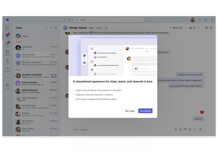 Introducing the new Microsoft Teams chat and channels experience ...