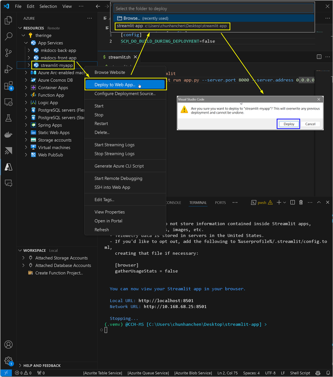 Deploy Streamlit on Azure Web App | Microsoft Community Hub
