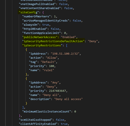 Enable IP restriction for a public facing App service | Microsoft ...