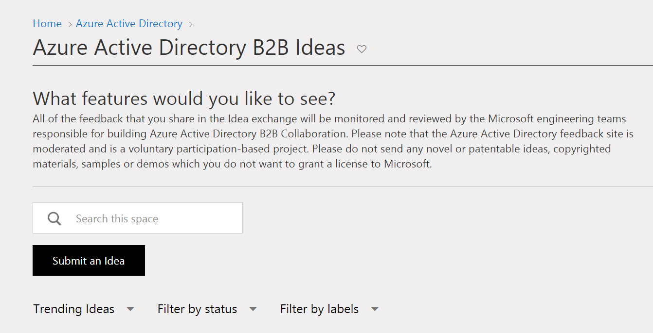 Submit your feedback on our Azure Active Directory B2B Collaboration ...