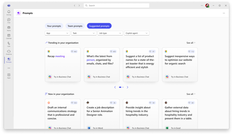 New Copilot Prompt Gallery helps you discover, save, and share your ...