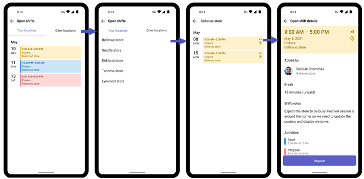 Coming soon to Shifts: Create open shifts across locations | Microsoft ...