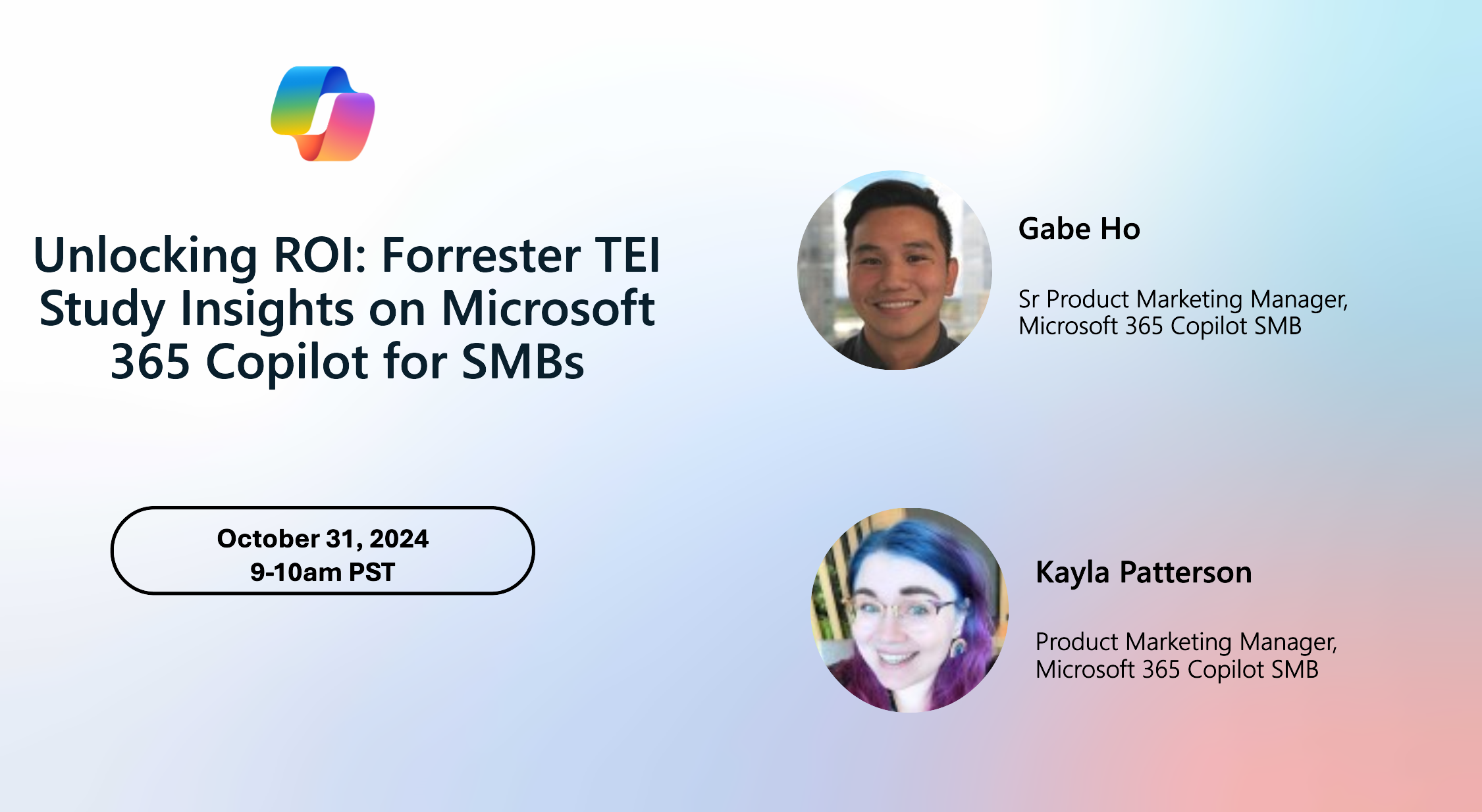 Join the Unlocking ROI: Forrester TEI Study Insights on Microsoft 365 Copilot for SMBs webinar ...