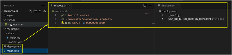 Deploy Mkdocs page on Azure Web App | Microsoft Community Hub