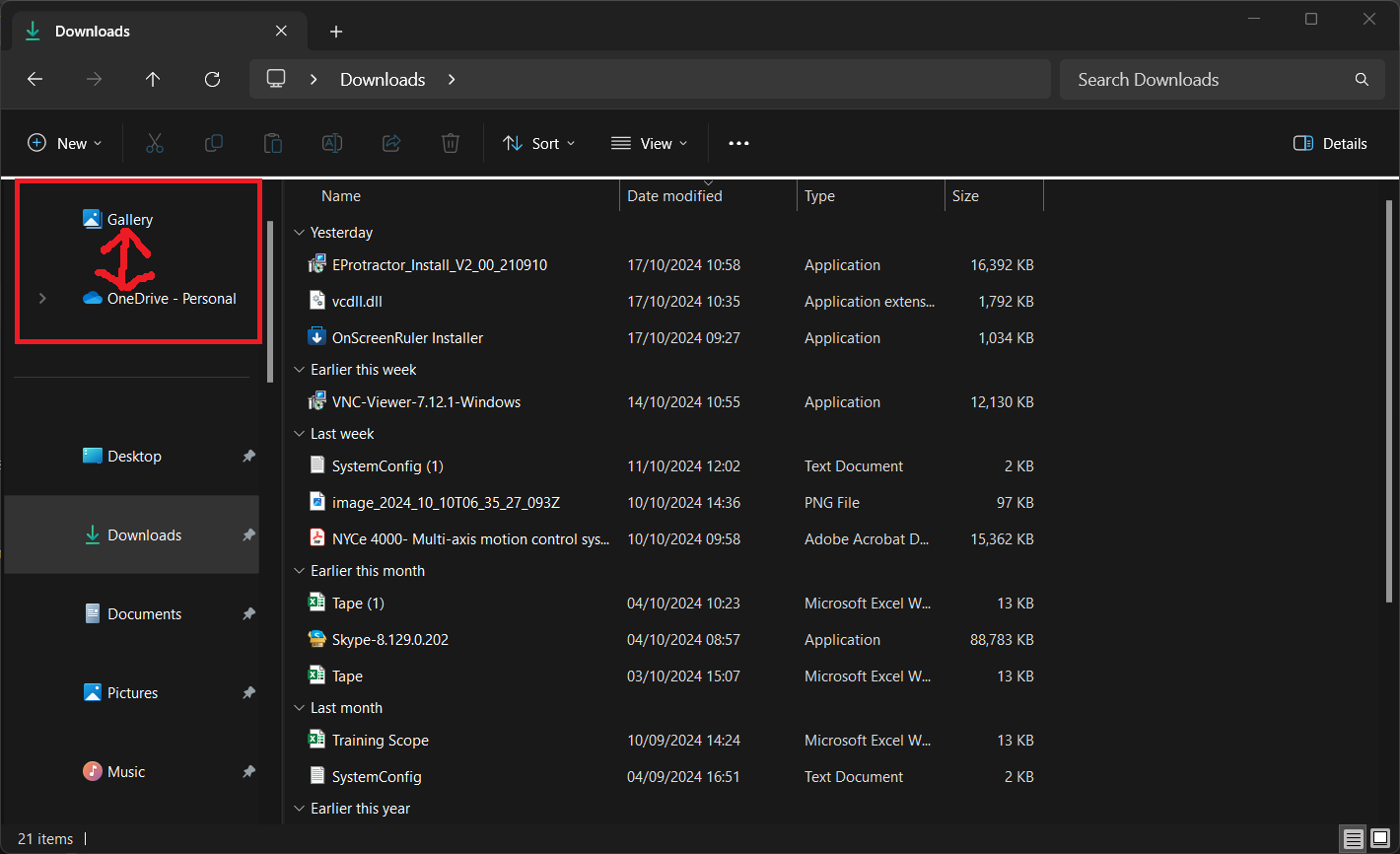 How to reduce the spacing between each selectable folders on the left panel of the File Explorer ...