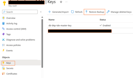 Cross Subscription Database Restore for SQL Managed Instance Database with TDE enabled using ADF ...