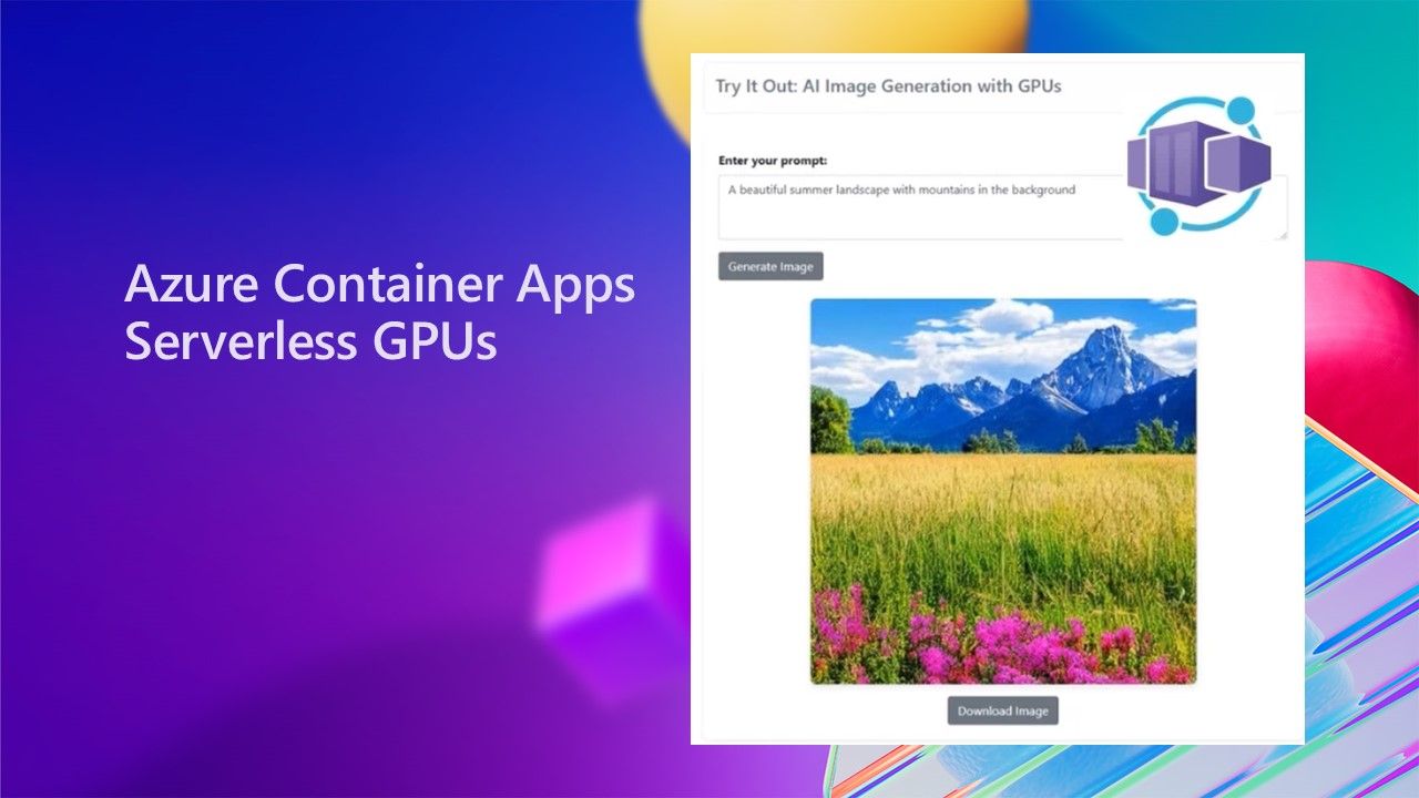 Introducing Serverless GPUs on Azure Container Apps | Microsoft Community Hub