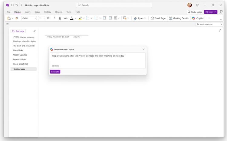 Gather and create notes with Copilot in your personal OneNote notebooks ...