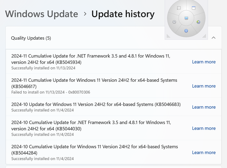 KB5046617 - Failed to Install repeatedly | Microsoft Community Hub