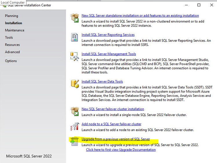 Issue with Upgrade to SQL 2022 | Microsoft Community Hub