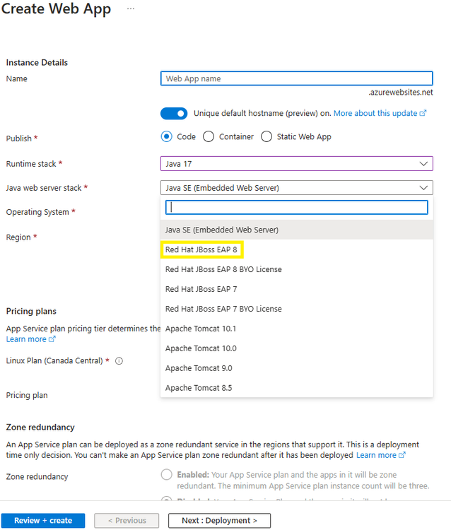 Run JBoss EAP on App Service with Maximum Cost Efficiency