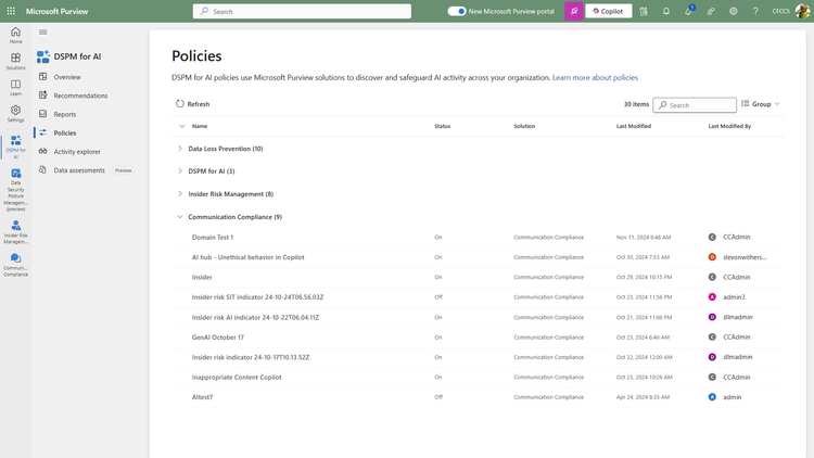 New Purview Communication Compliance features for Copilot and Insider ...