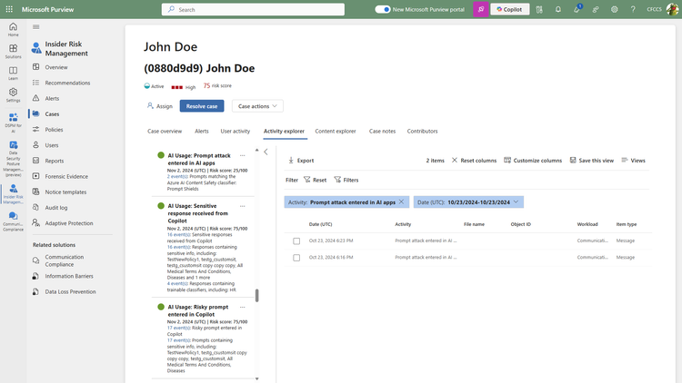 New Purview Communication Compliance features for Copilot and Insider ...