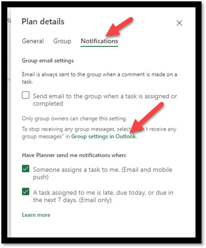 Unable to get to group or group settings anymore in Planner | Microsoft Community Hub