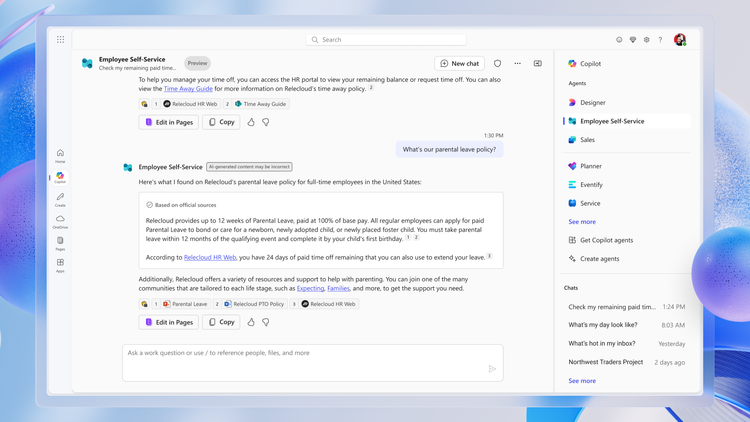 Introducing the Employee Self-Service Agent in Microsoft 365 Copilot ...