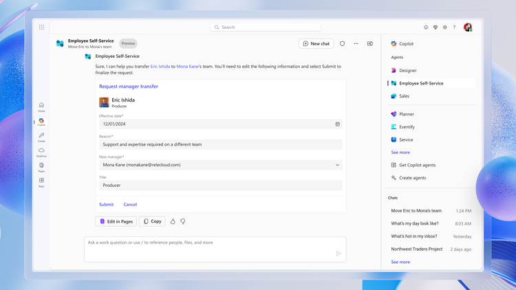 Introducing the Employee Self-Service Agent in Microsoft 365 Copilot | Microsoft Community Hub