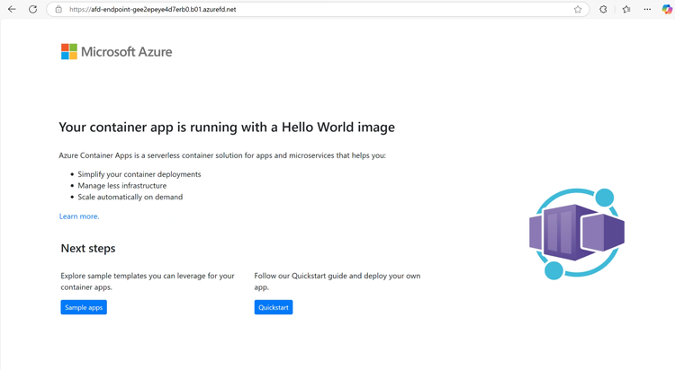 Connect Privately to Azure Front Door with Azure Container Apps | Microsoft Community Hub