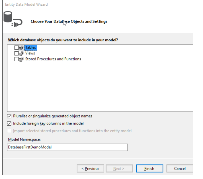 EF Designer from database - can't select tables | Microsoft Community Hub