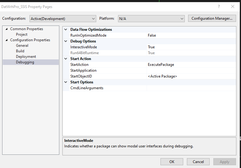 SSIS Packages (Randomly) Freeze on Breakpoint | Microsoft Community Hub