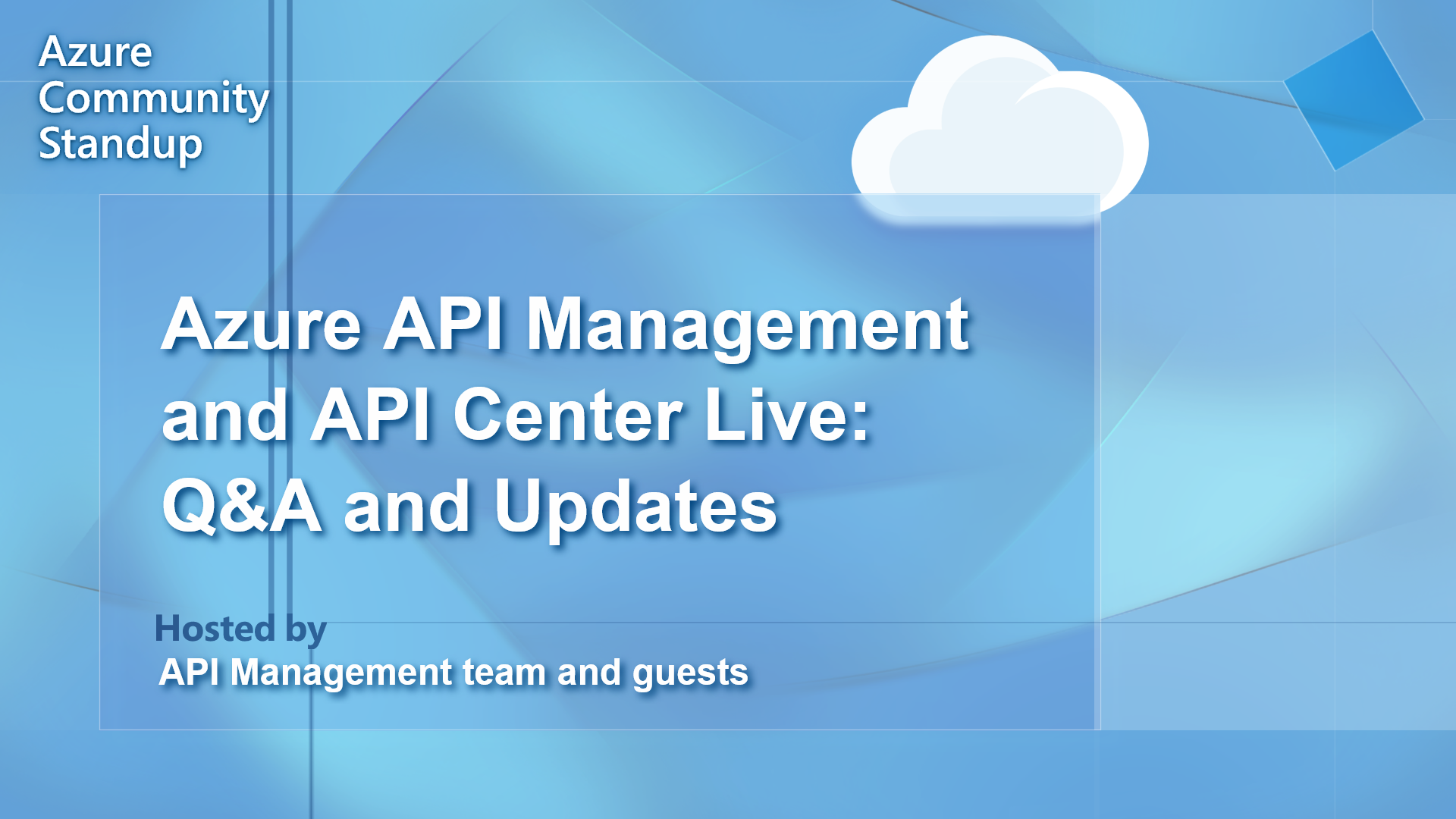 Announcing API Management and API Center Community Live Stream on Thursday, December 12 ...