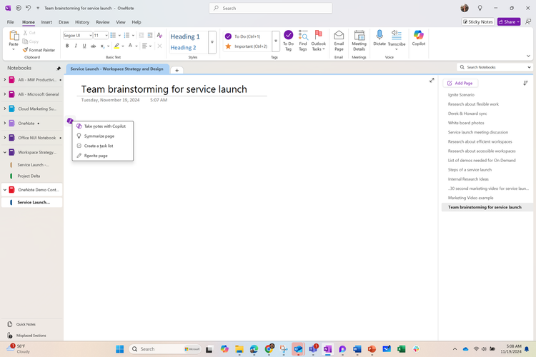 What’s new in Microsoft 365 Copilot in OneNote at Ignite | Microsoft Community Hub