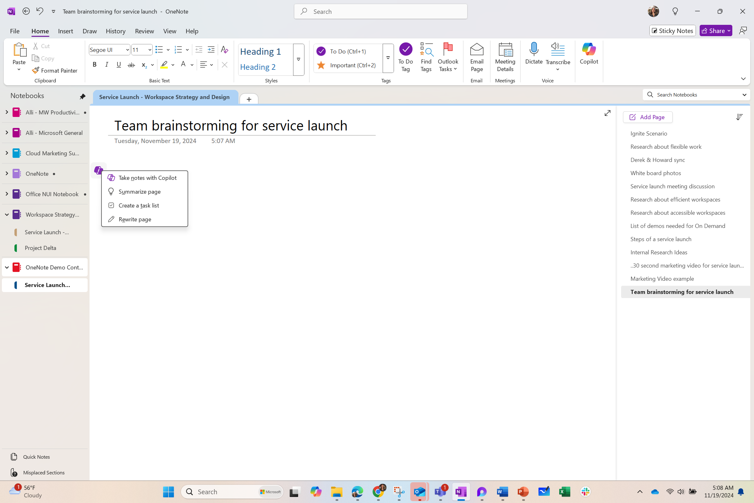 What’s new in Microsoft 365 Copilot in OneNote at Ignite | Microsoft ...