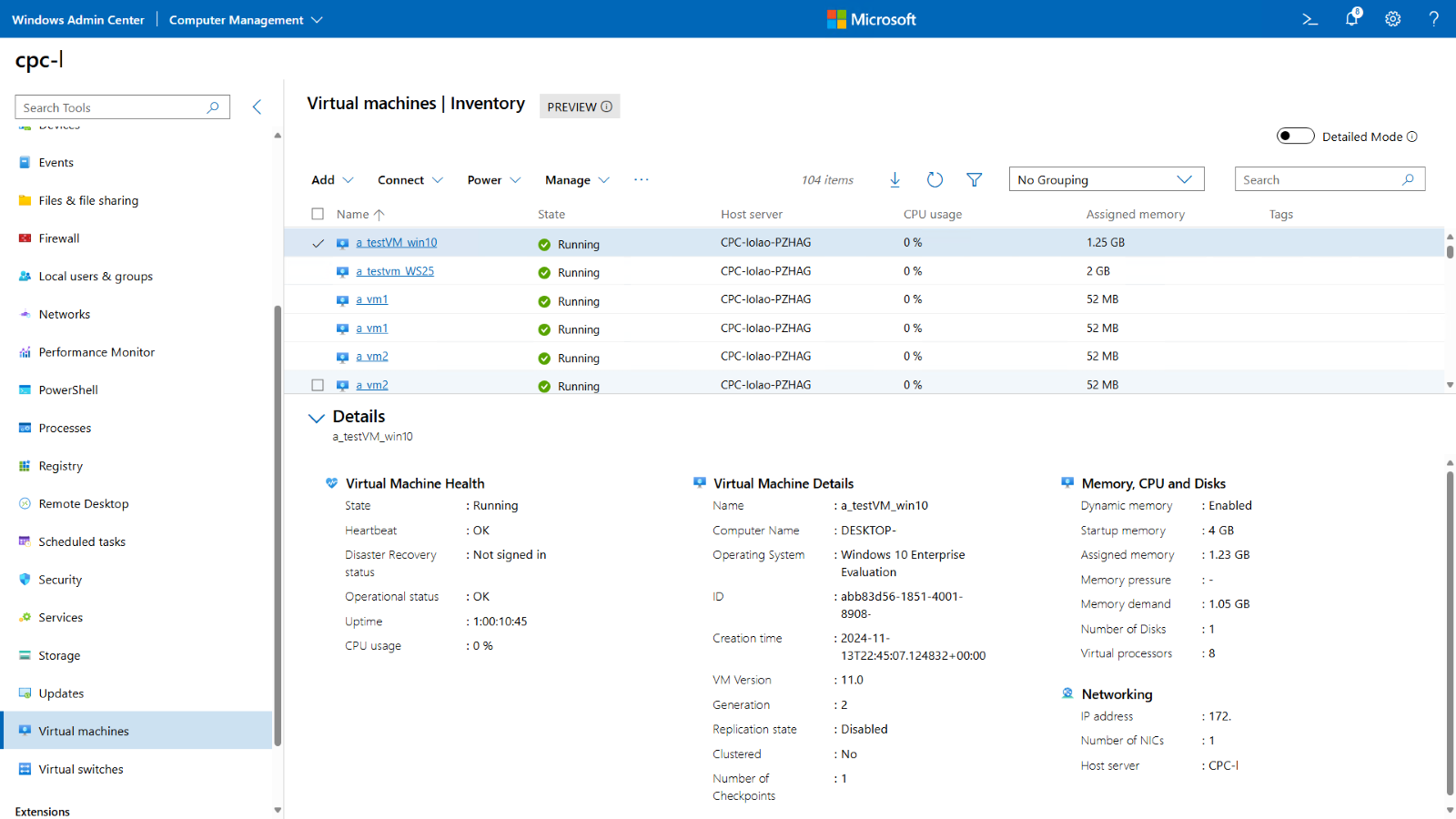 Public Preview Of Windows Admin Center V2410 Has Been Updated