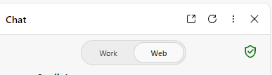 Toggle switch in copilot.microsoft.com to select work vs web is not ...