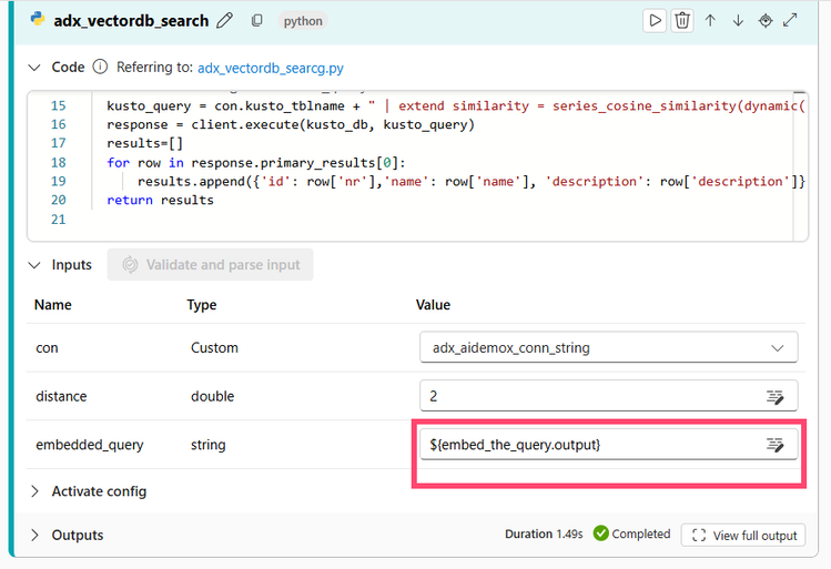 Azure AI Studio Prompt Flow with Azure Data Explorer for Vector Search ...