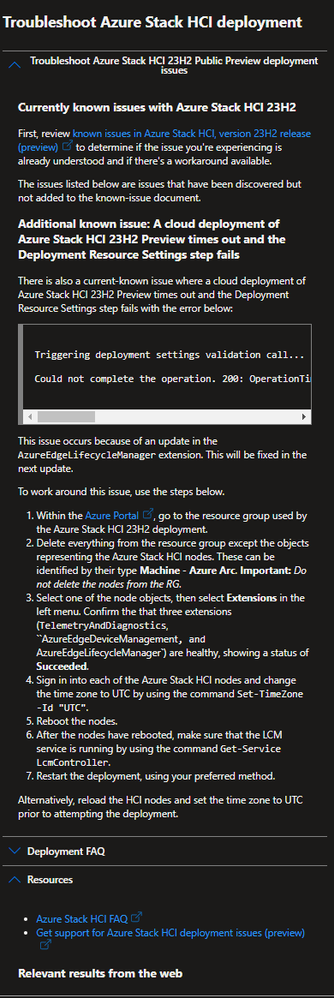 Triggering Deployment Settings Validation Failed Microsoft Community Hub