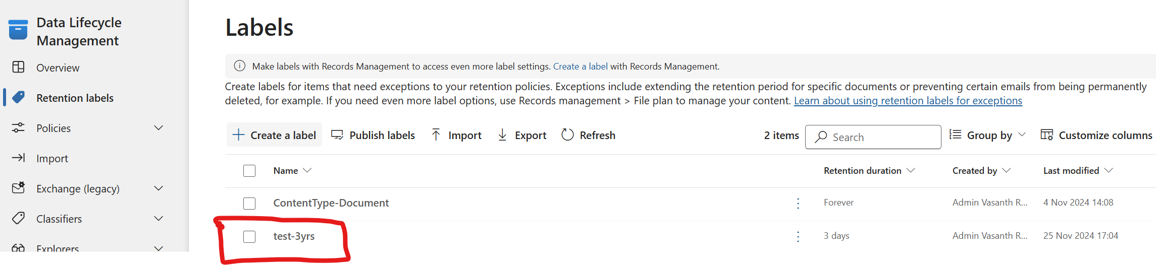 How do I apply retention label to a folder in a SharePoint library ...